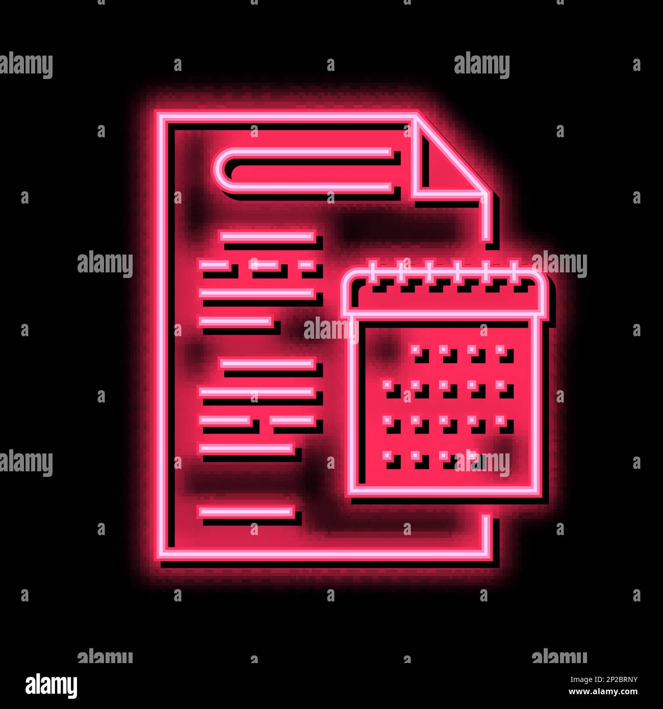 annual report neon glow icon illustration Stock Vector Image & Art - Alamy