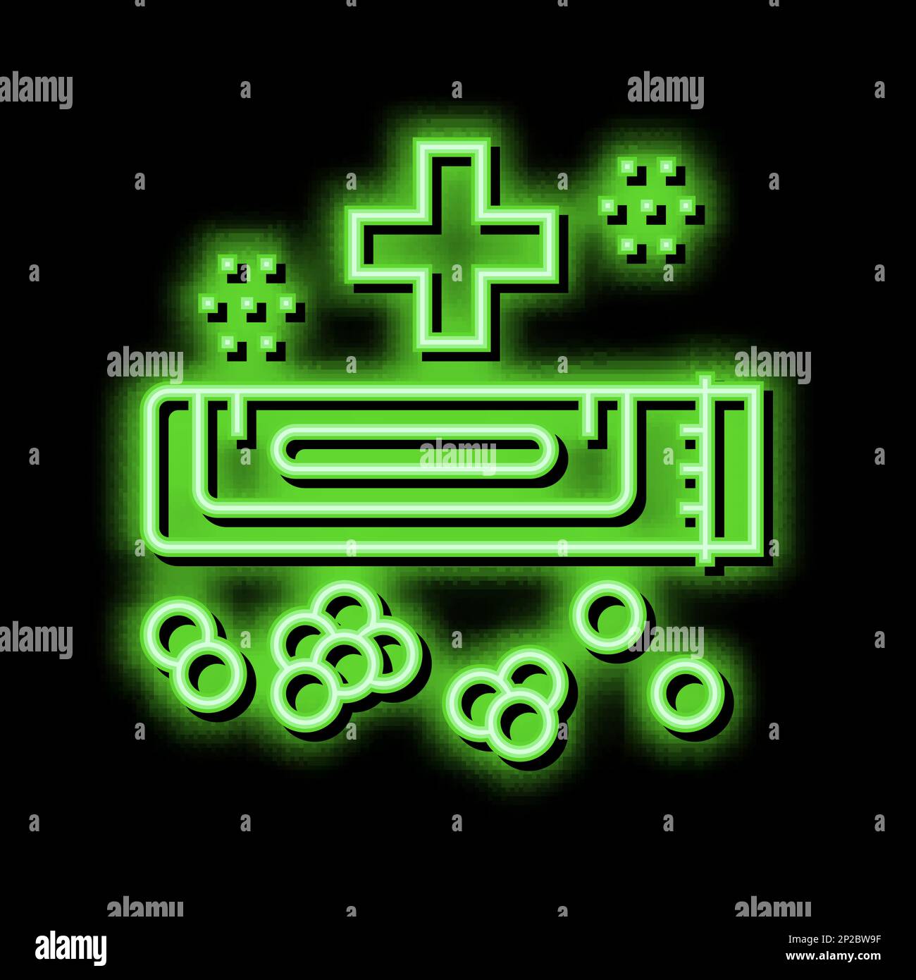 medical drug homeopathy neon glow icon illustration Stock Vector Image ...