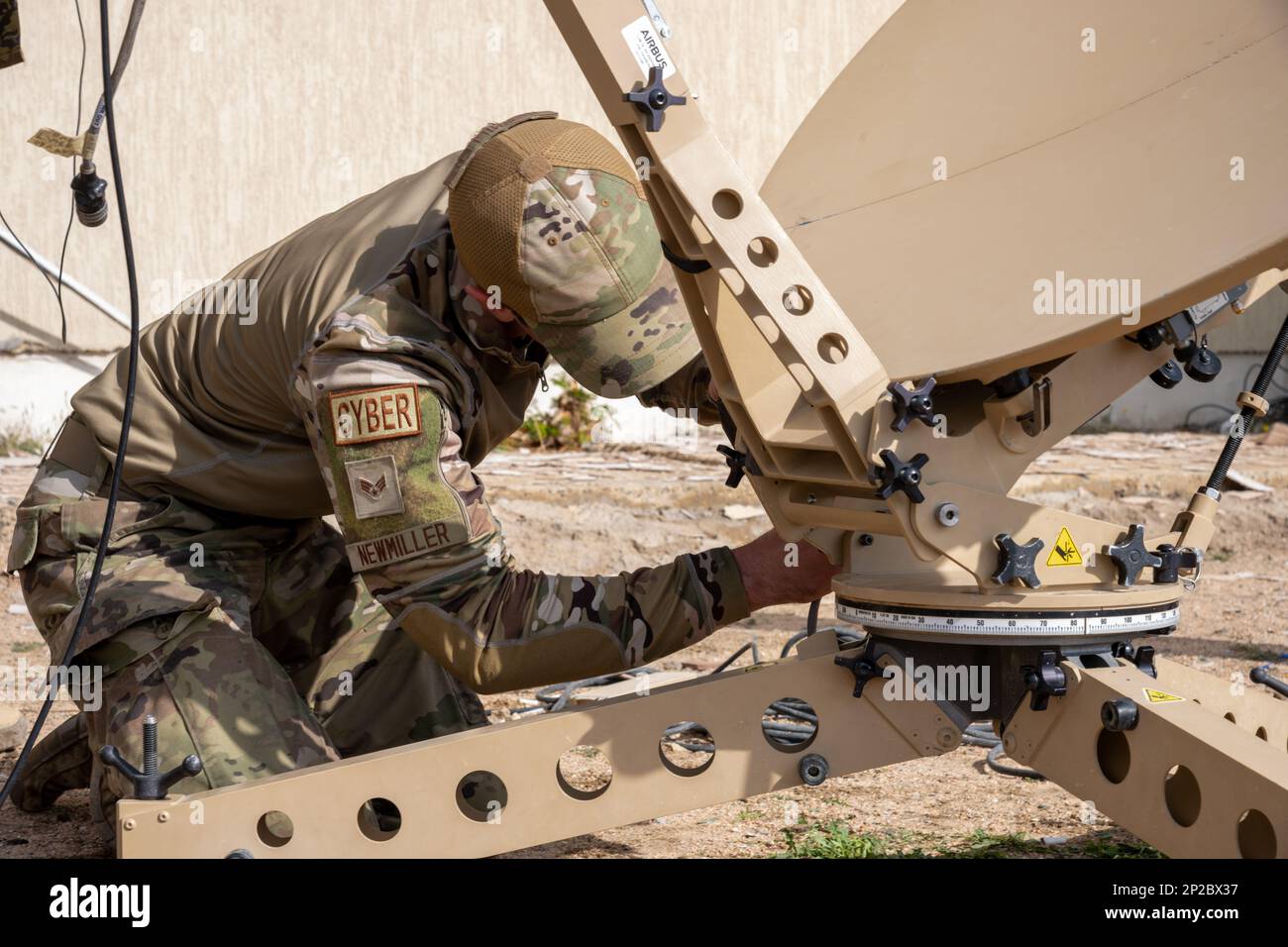 U.S. Air Force Senior Airman Hayden Newmiller, with the 378th ...