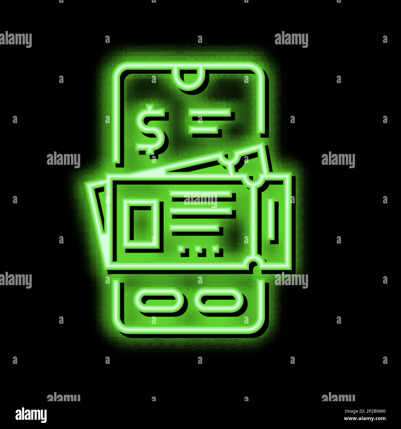 sales flyers shop neon glow icon illustration Stock Vector Image & Art ...