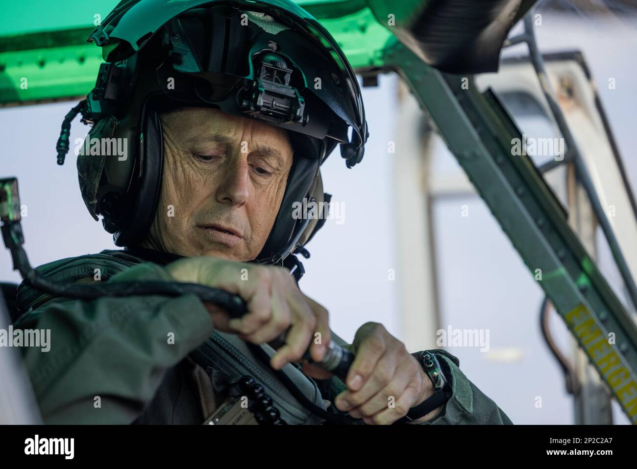 U.S. Marine Corps Brig. Gen. George Rowell, assistant wing commander of ...