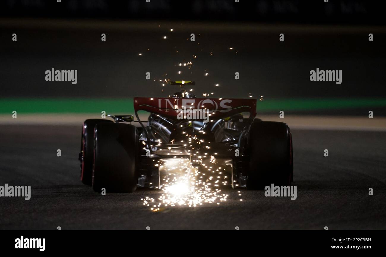 Lewis hamilton bahrain 2023 saturday hi-res stock photography and ...