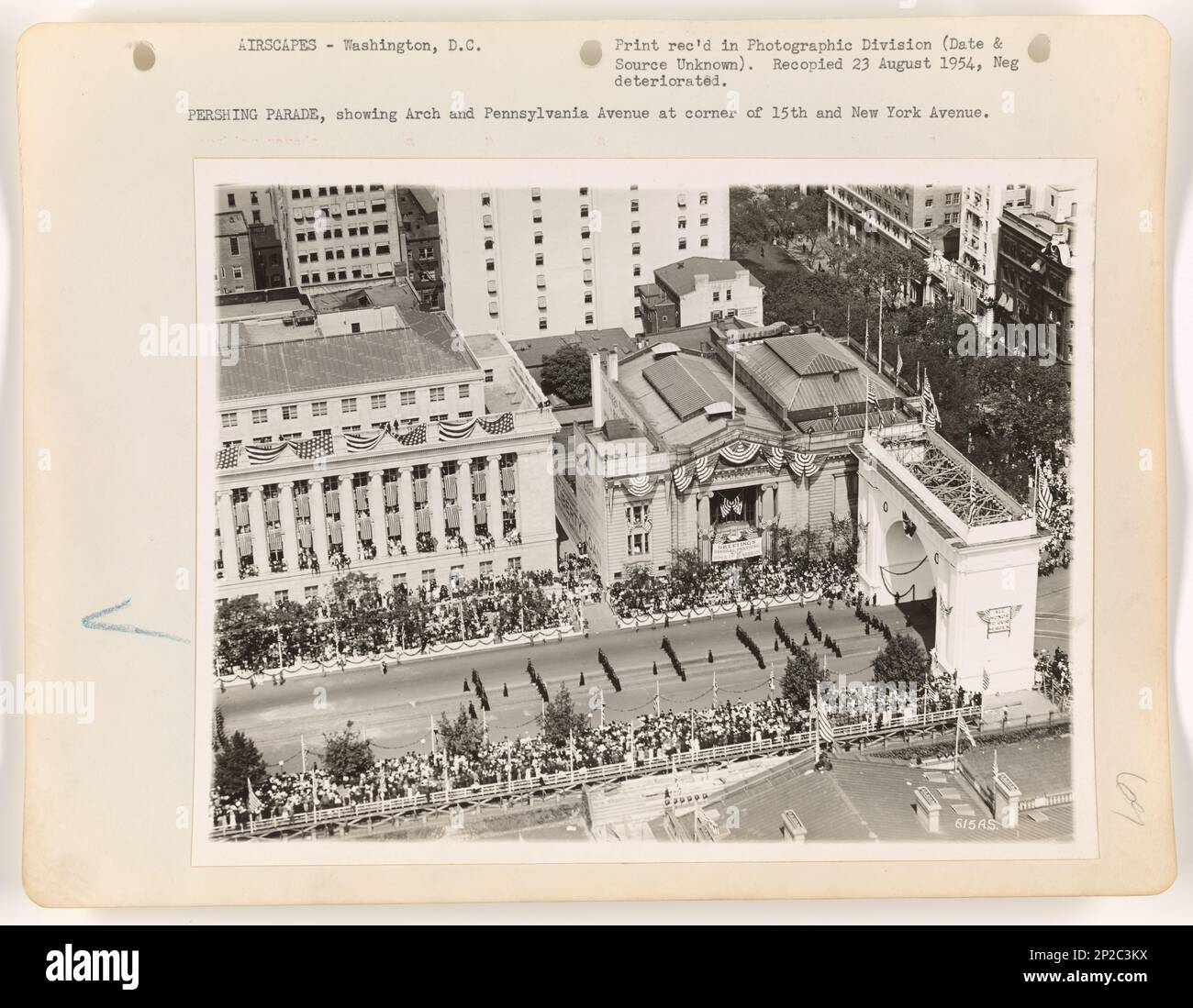 Washington D.C. - Parades and Receptions, Aerial Photograph Stock Photo ...