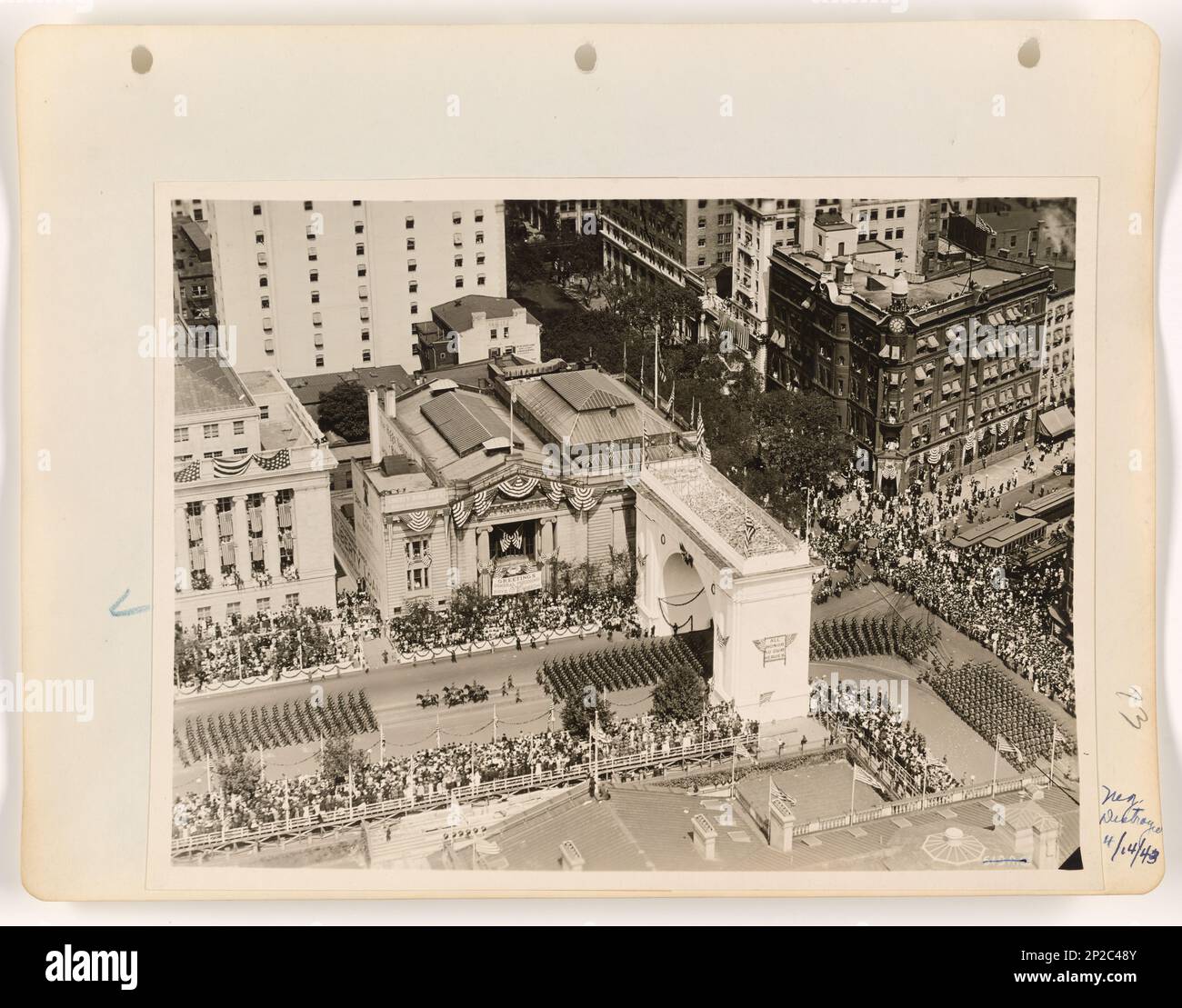 Washington D.C. - Parades and Receptions, Aerial Photograph Stock Photo ...