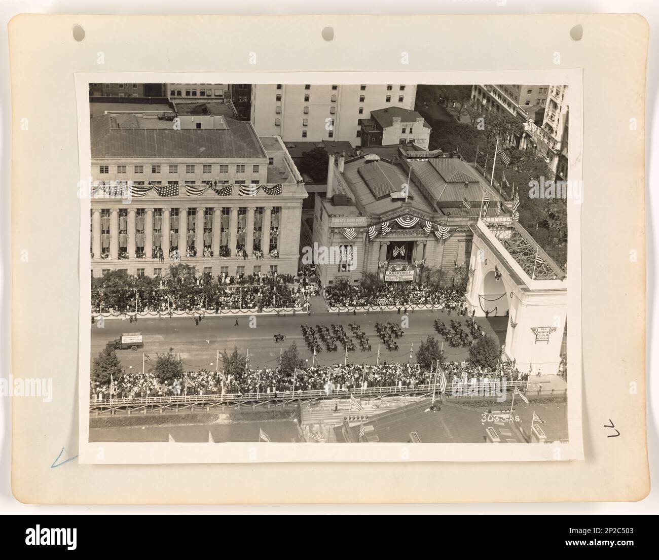 Washington D.C. - Parades and Receptions, Aerial Photograph Stock Photo ...