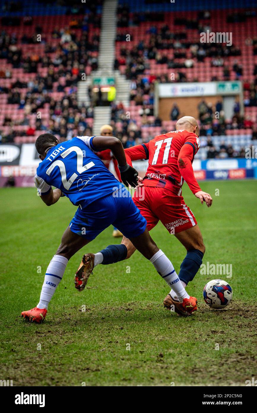 4th March 2023: DW Stadium, Wigan, Greater Manchester, England; EFL ...