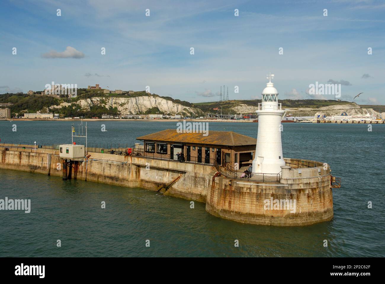 Dover breakwater west end lighthouse hi-res stock photography and ...