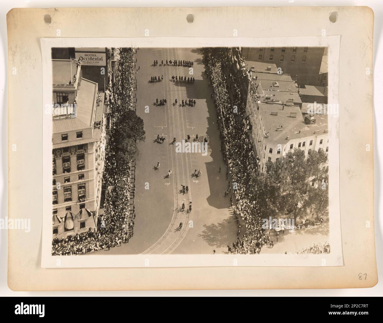 Washington D.C. - Parades and Receptions, Aerial Photograph Stock Photo ...