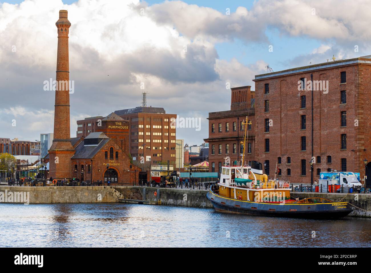 The Pump House pub, Brocklebank Tug and double decker street food diner ...