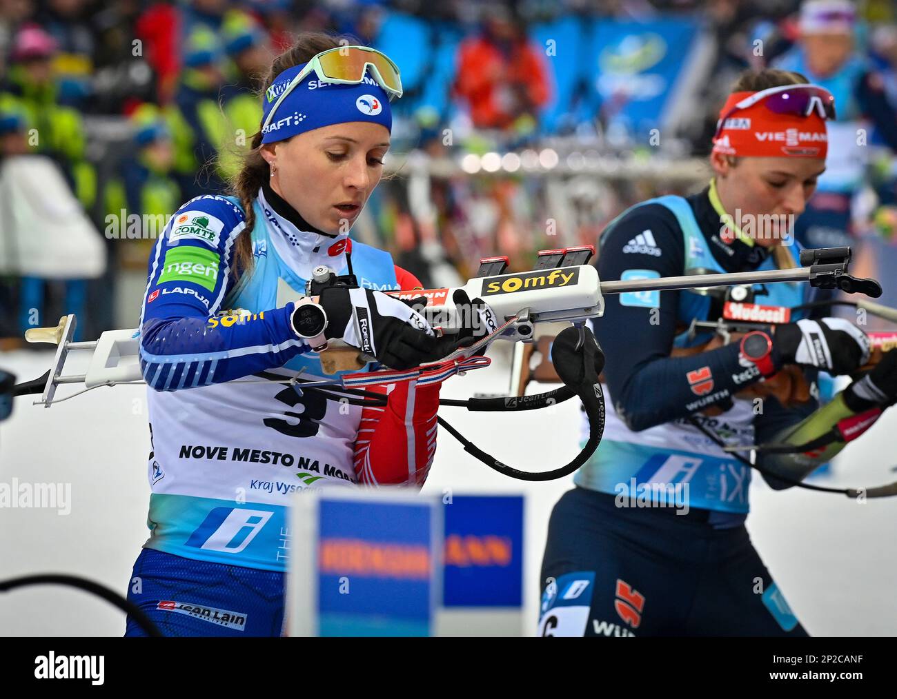 Anais Chevalier-Bouchet of France, left, and Denise Herrmann Wick of ...