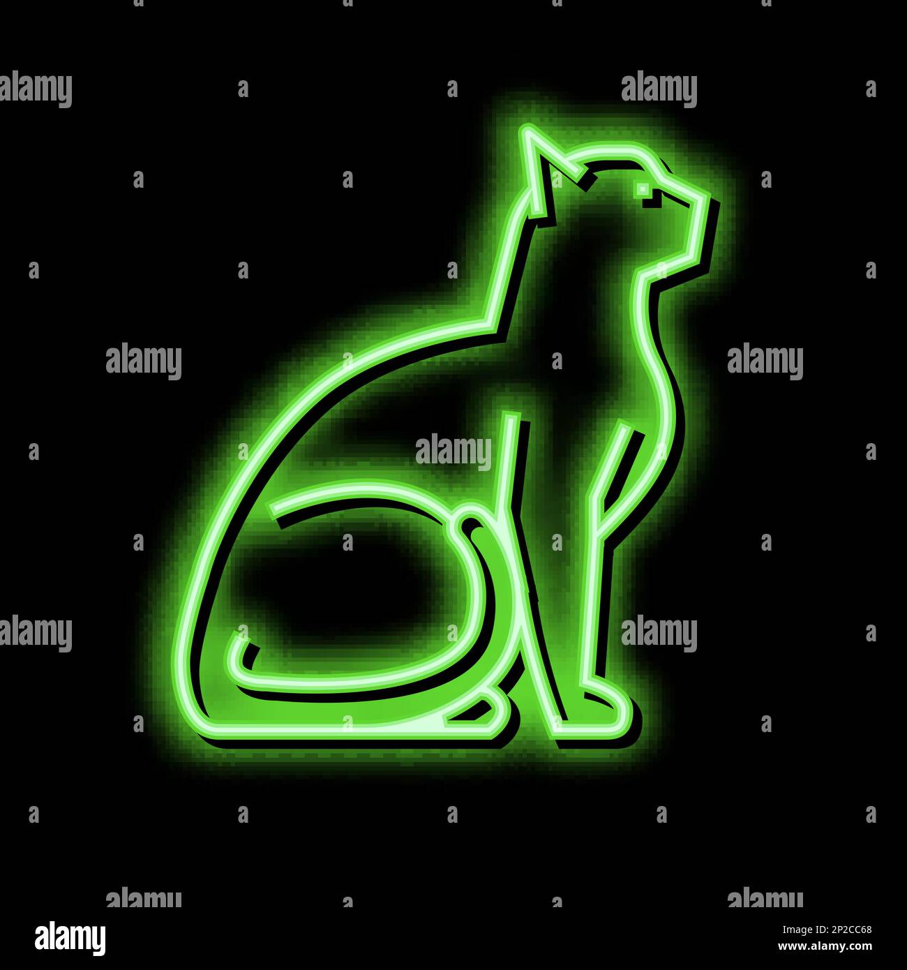 cat pet neon glow icon illustration Stock Vector Image & Art - Alamy