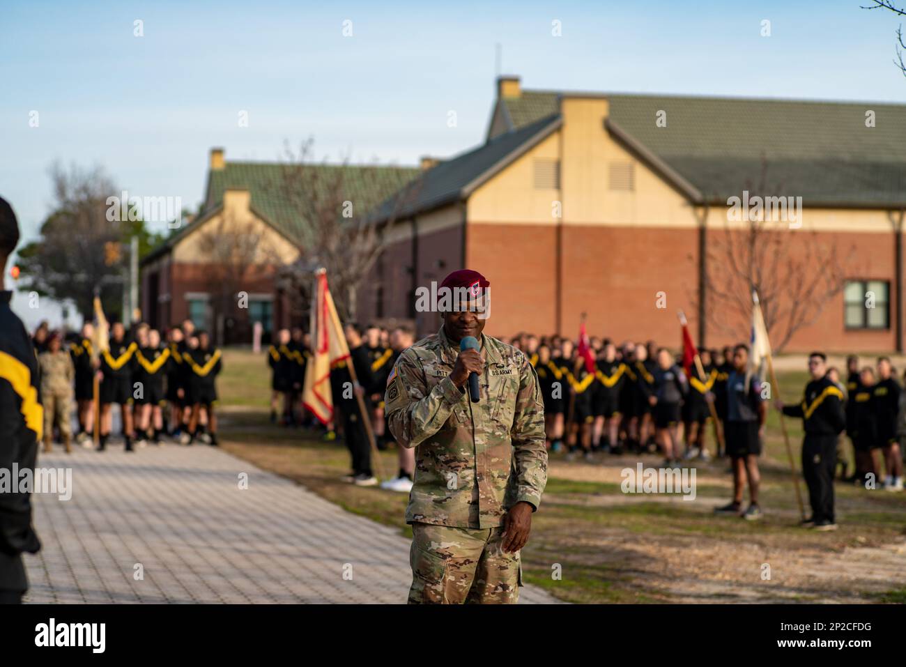 Paratroopers assigned to the 82nd Airborne Division Sustainment Brigade ...