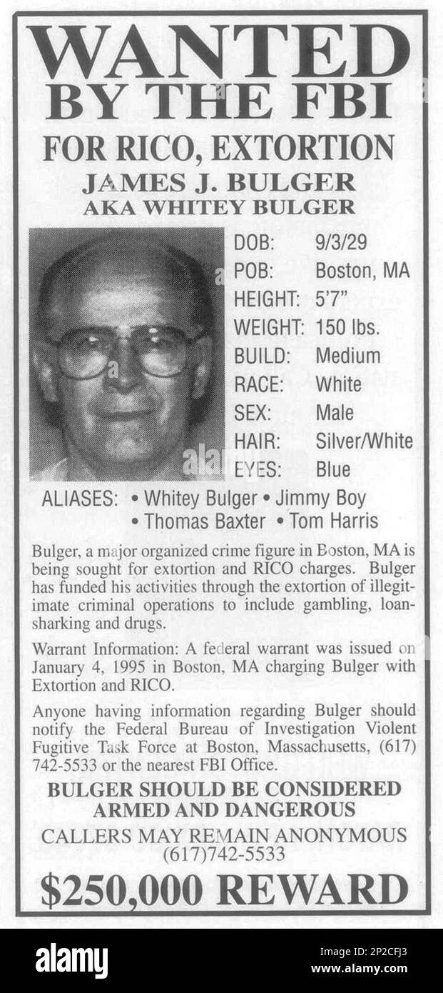 FILE - This 1998 file photo released by the Federal Bureau of ...