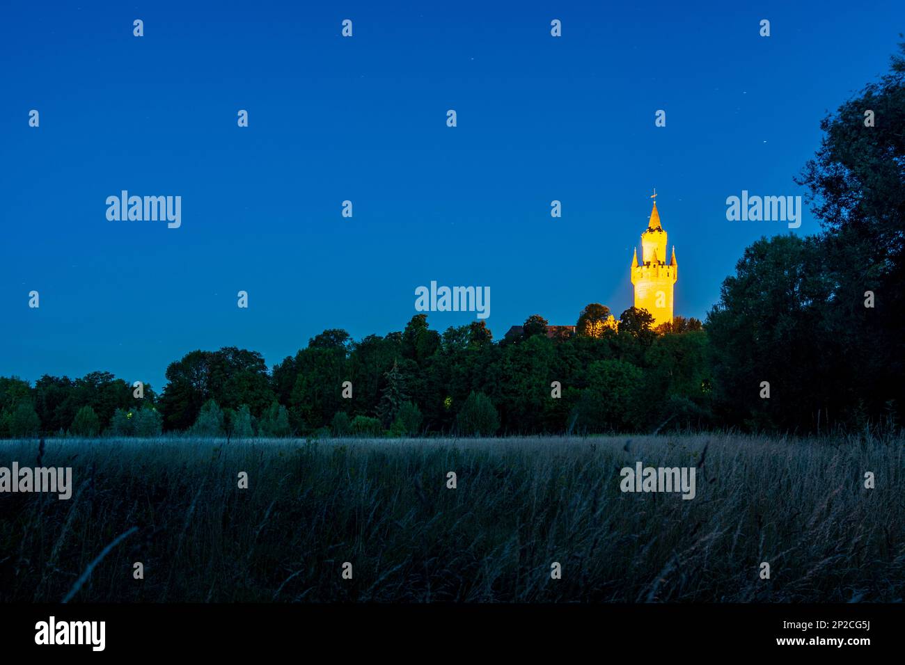 Friedberg: tower Adolfsturm of Friedberg Castle in Taunus, Hessen ...