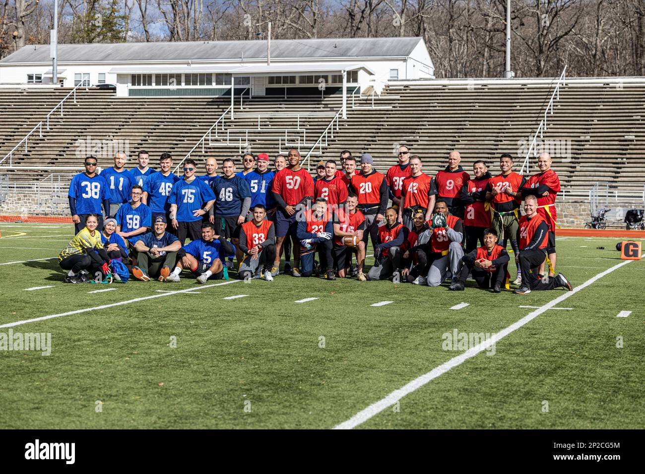 U.S. Marines and Sailors with Marine Corps Recruiting Command pose for ...