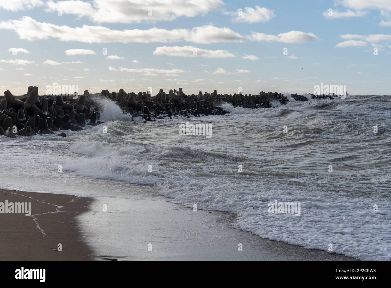 Liepajas ziemelu mols hi-res stock photography and images - Alamy