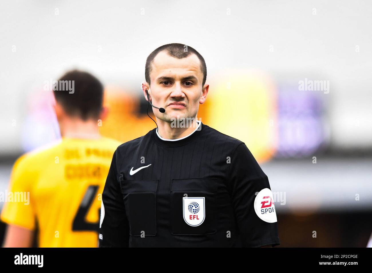 Referee Andrew Kitchen (Match Referee) during the Sky Bet League 1 ...