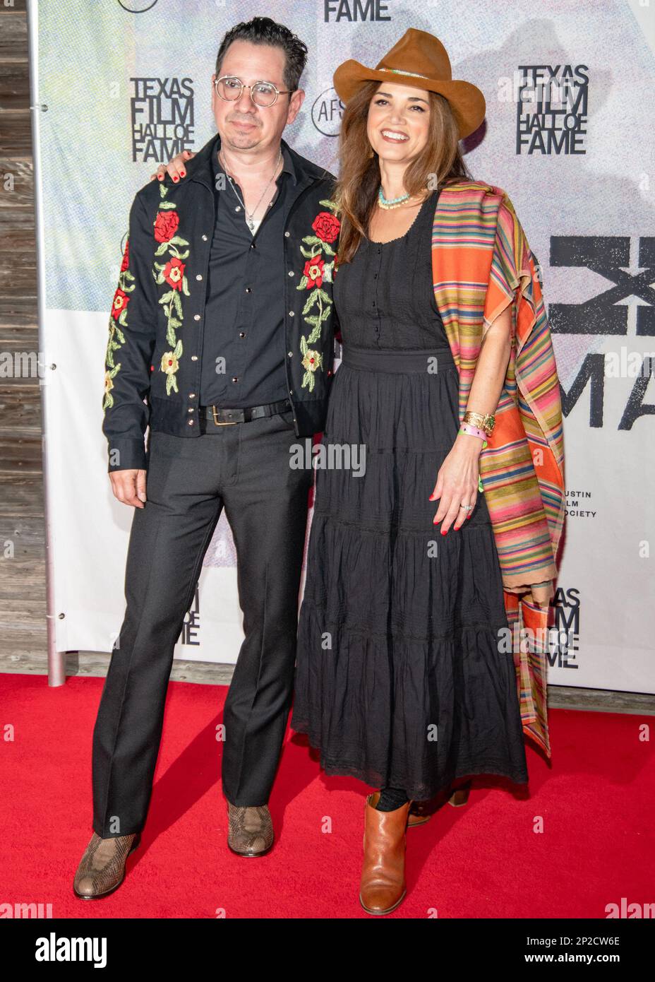 Spicewood, USA. 03rd Mar, 2023. Adrian Quesada and Celeste Quesada attends the Austin Film ...