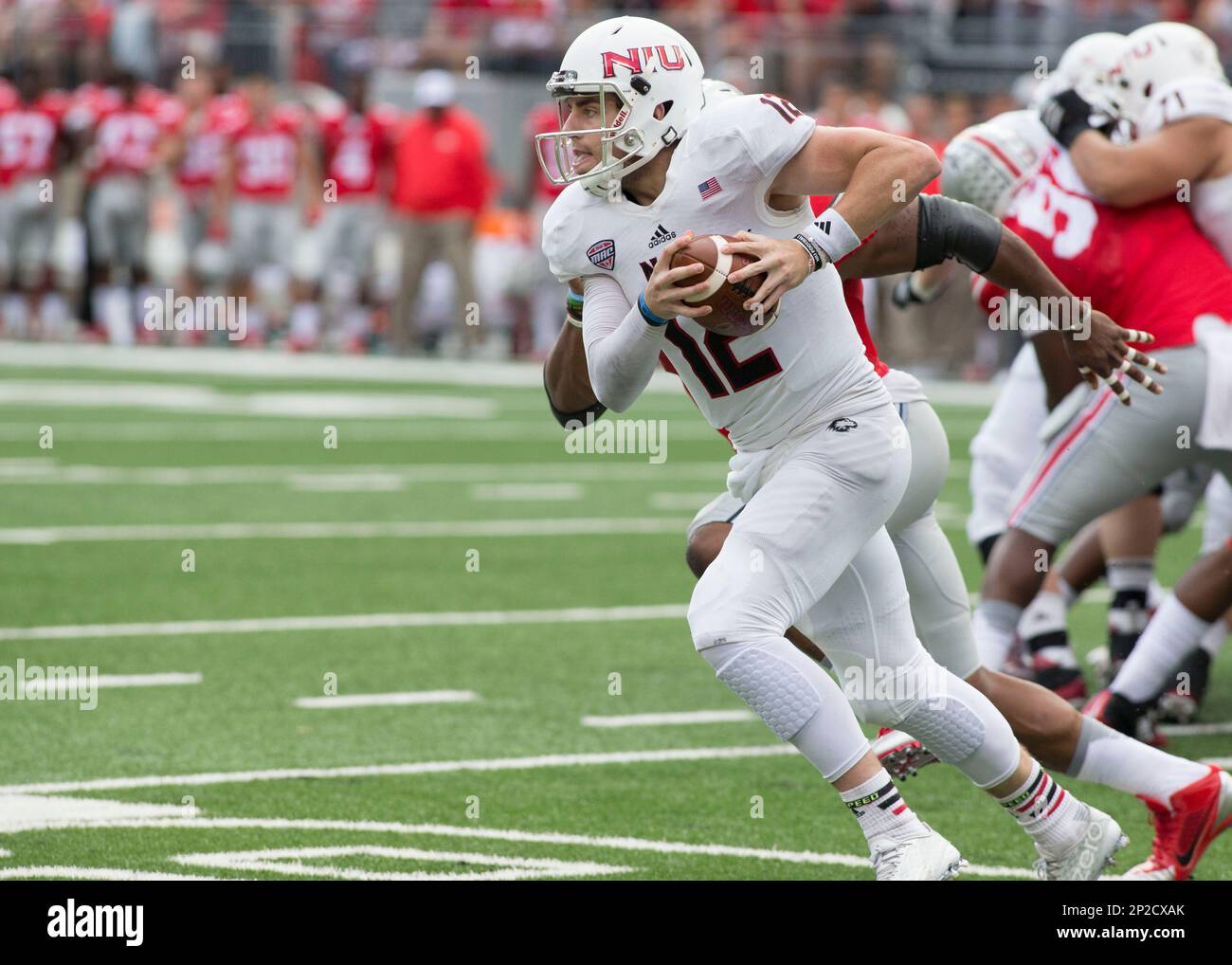 September 19 2015: Quarterback Drew Hare #12 of the Northern Illinois ...