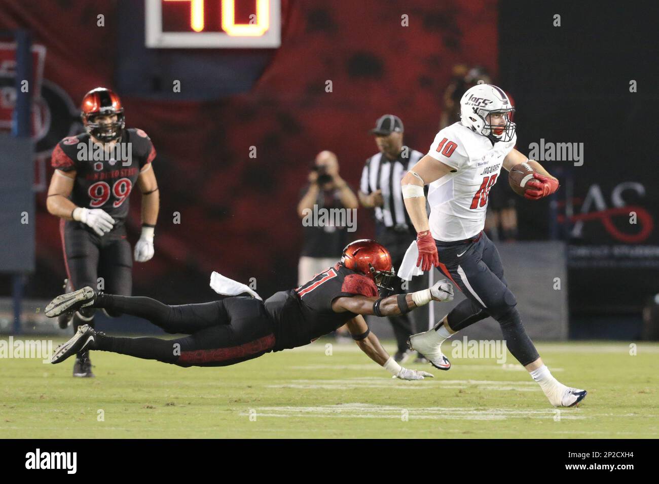 September 19,2015: South Alabama Jaguars tight end Braedon Bowman (10 ...