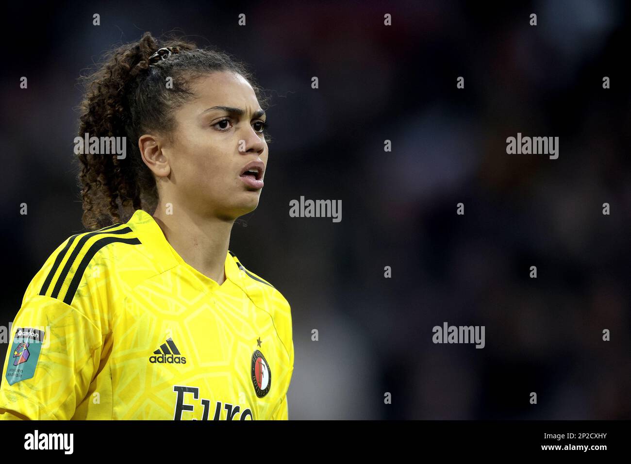 AMSTERDAM - Feyenoord V1 goalkeeper Jacintha Weimar during the Dutch ...