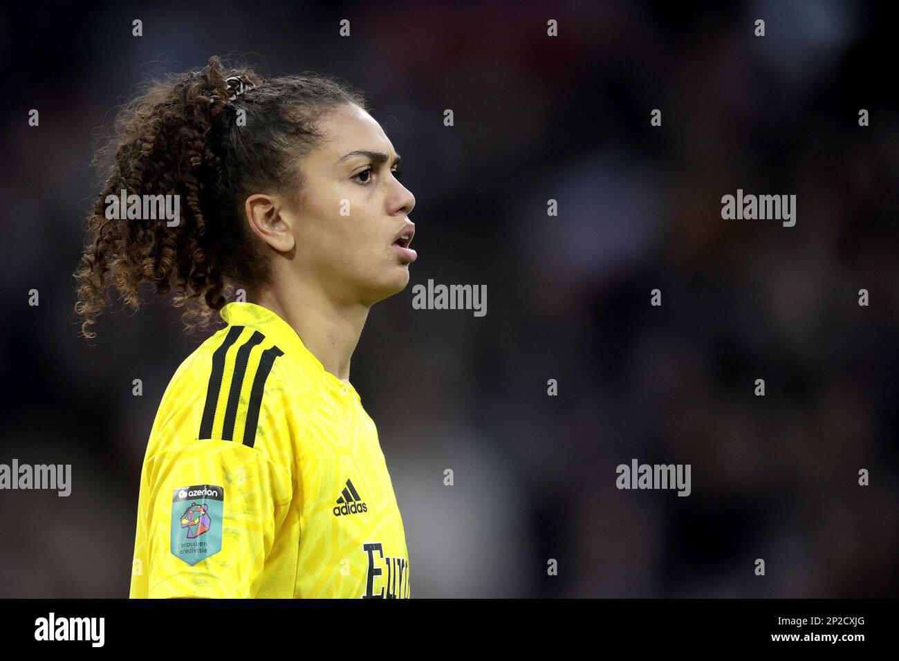 AMSTERDAM - Feyenoord V1 goalkeeper Jacintha Weimar during the Dutch ...