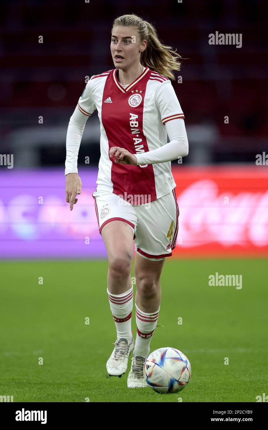 AMSTERDAM - Lisa Doorn of Ajax women during the Dutch Eredivisie women ...