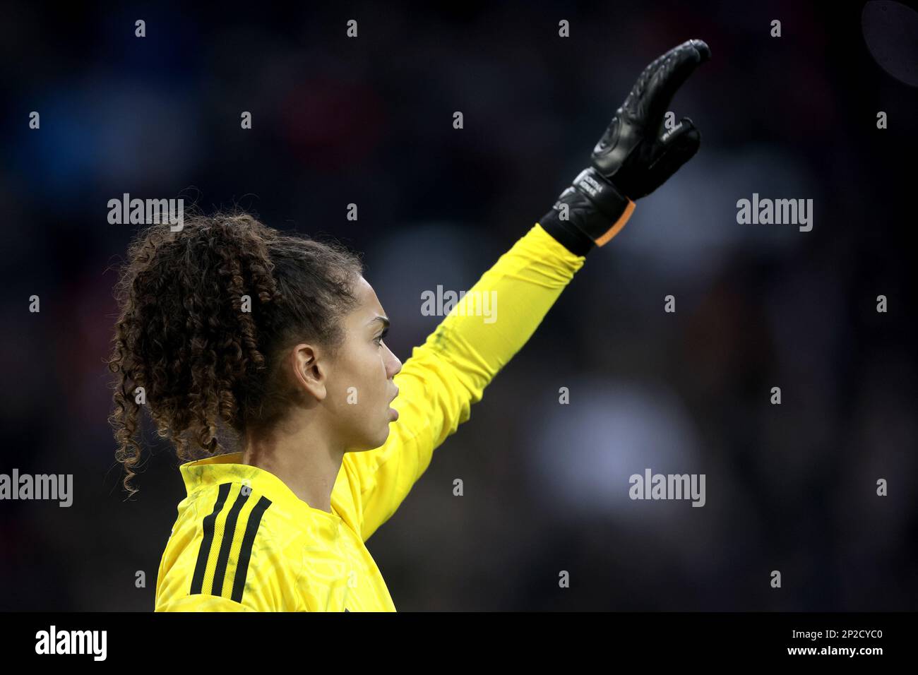 AMSTERDAM - Feyenoord V1 goalkeeper Jacintha Weimar during the Dutch ...