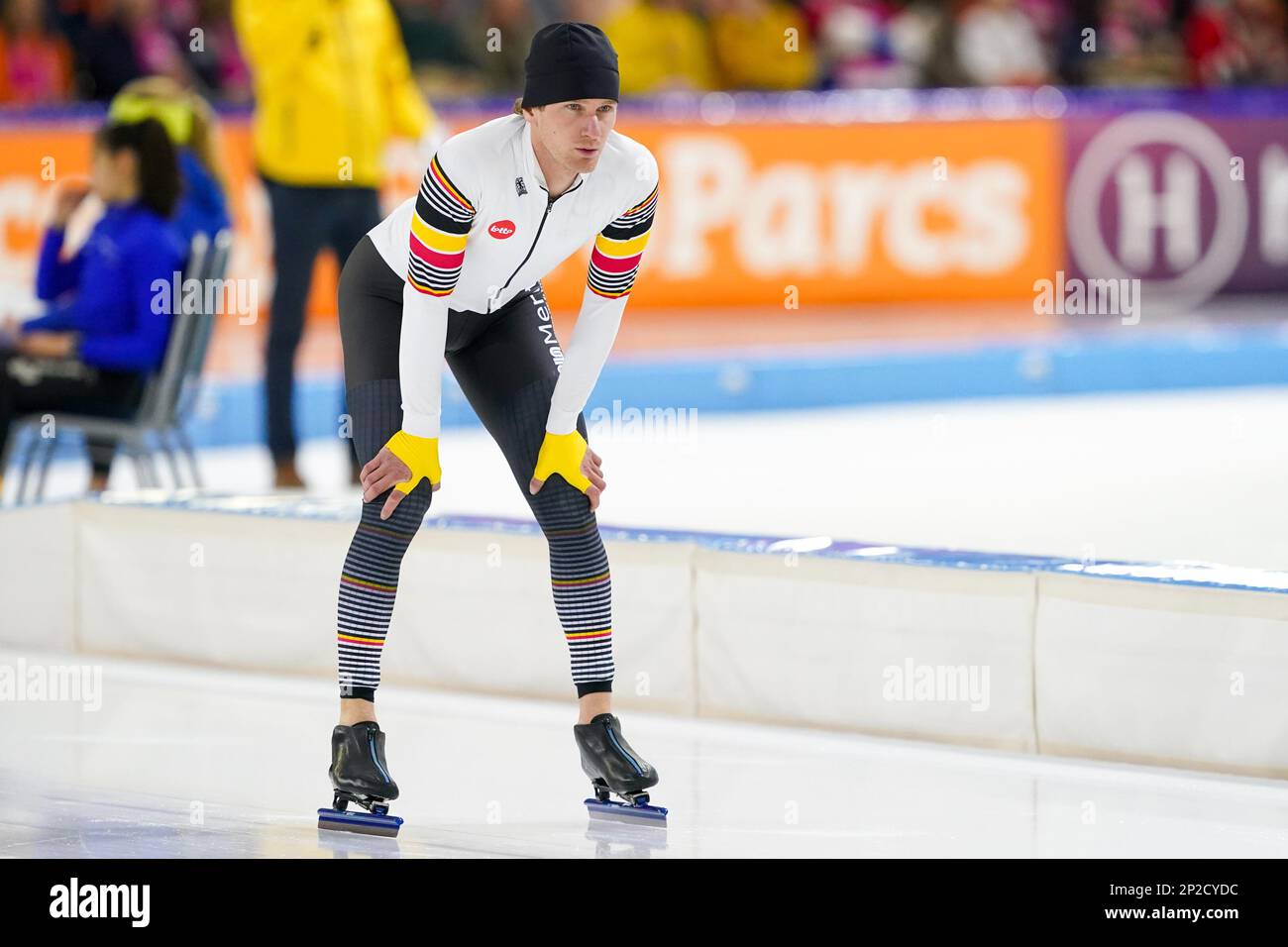 HEERENVEEN, NETHERLANDS - MARCH 4: Mathias Voste of Belgium before ...