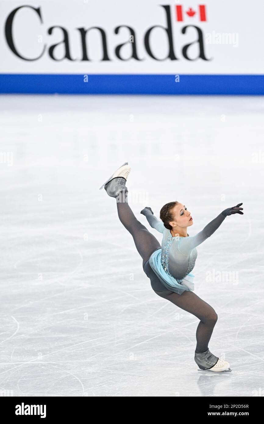 Livia KAISER (SUI), during Junior Women Free Skating, at the ISU World ...