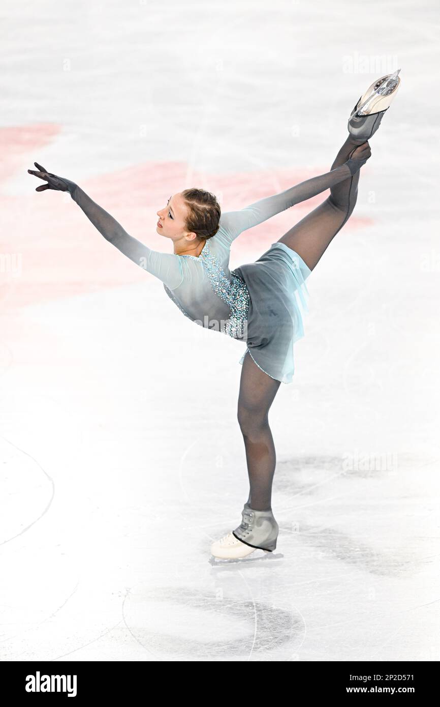 Livia KAISER (SUI), during Junior Women Free Skating, at the ISU World ...