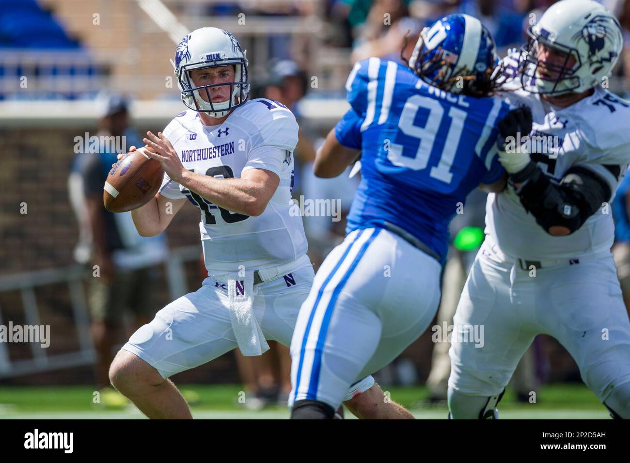 Northwestern quarterback Clayton Thorson (18) during the NCAA college ...