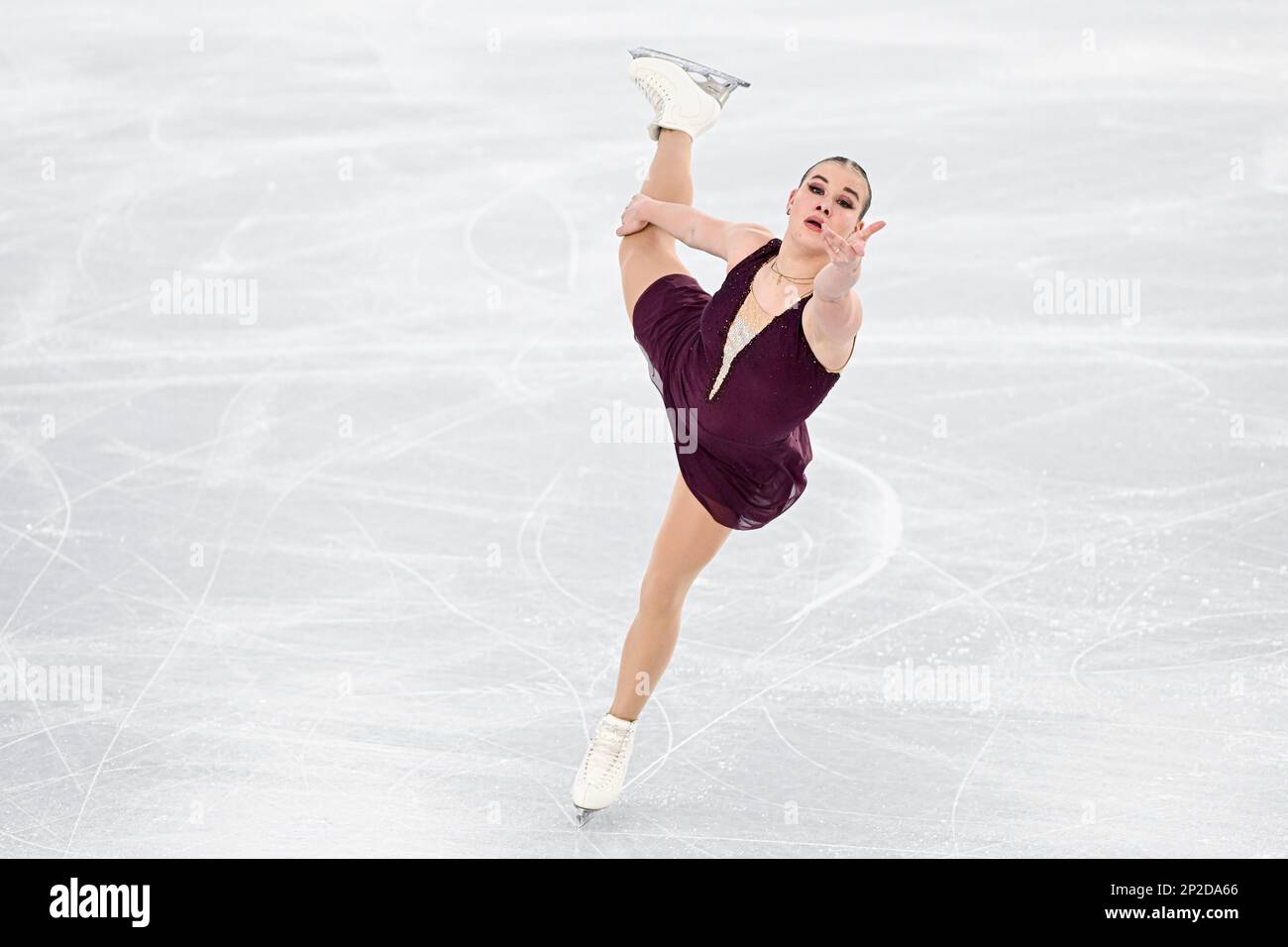 Julia VAN DIJK (NED), during Junior Women Free Skating, at the ISU ...