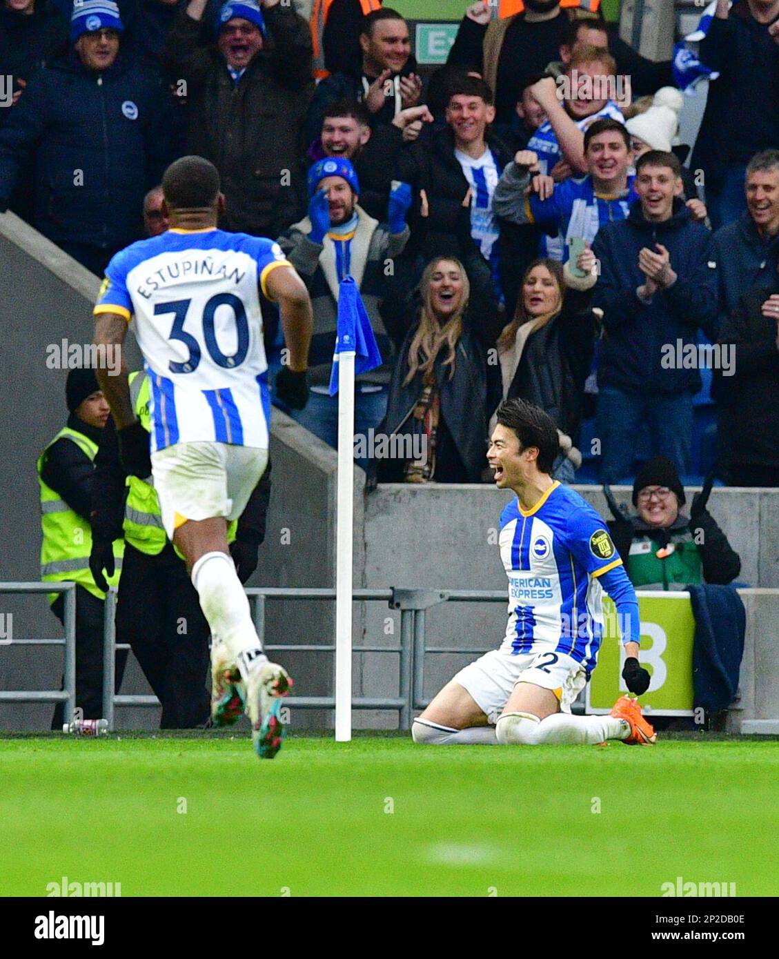 Brighton, UK. 04th Mar, 2023. Kaoru Mitoma of Brighton and Hove Albion ...