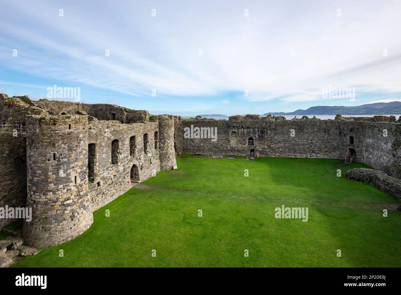 North Gatehouse and Inner Ward of Beaumaris Castle, Anglesey, North ...