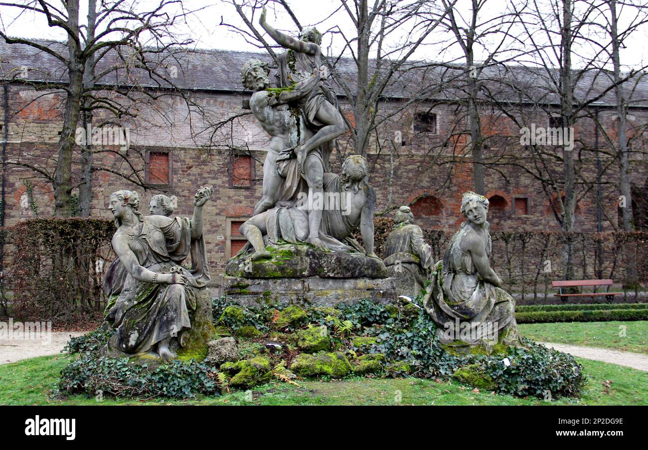 The Abduction of Proserpina, sculptural group in the Court Gardens of ...