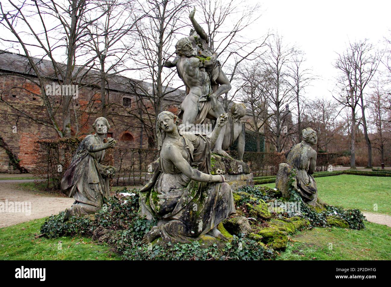 The Abduction of Proserpina, sculptural group in the Court Gardens of ...