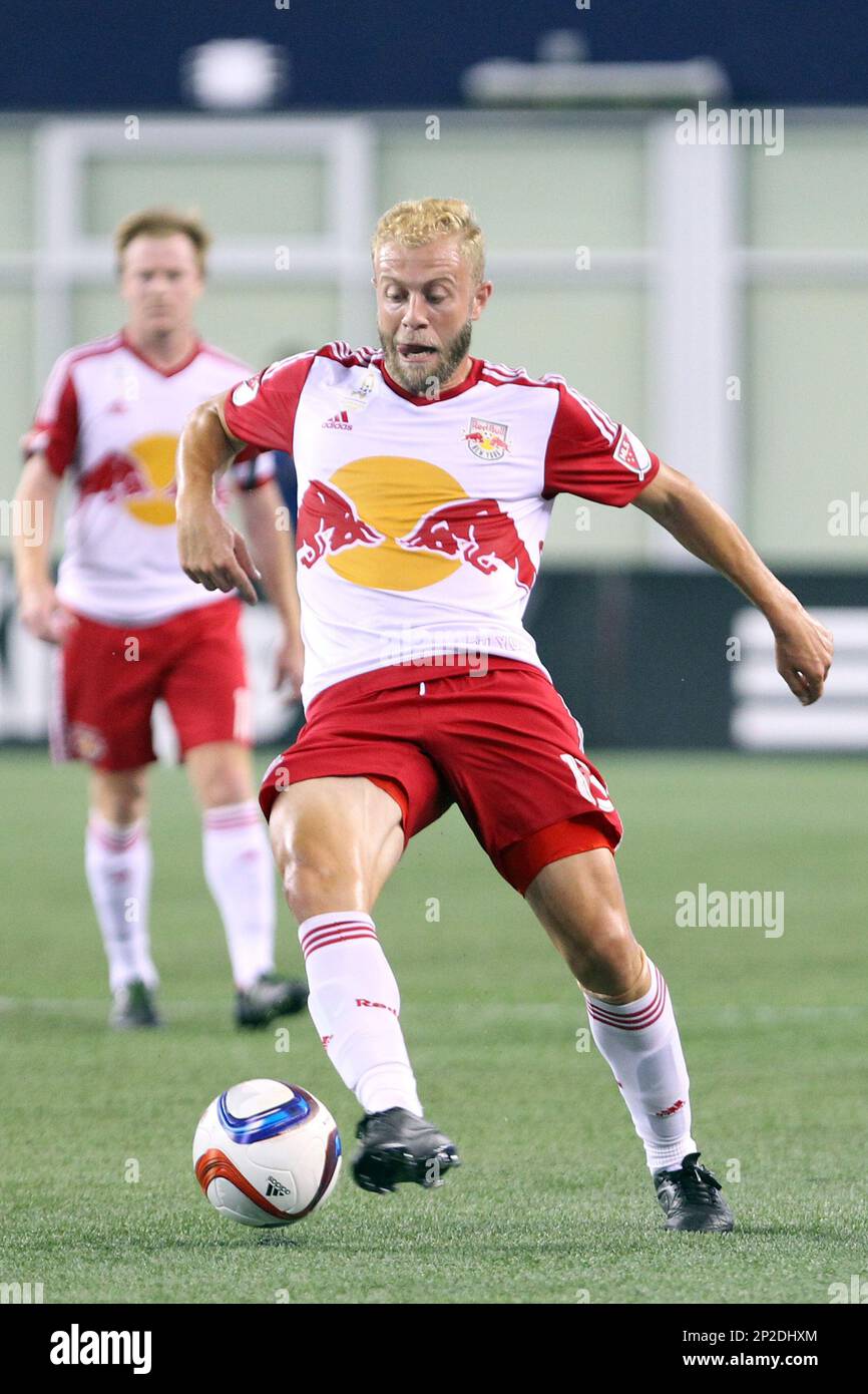 September 16, 2015; Foxborough, MA, USA; New York Red Bulls forward ...