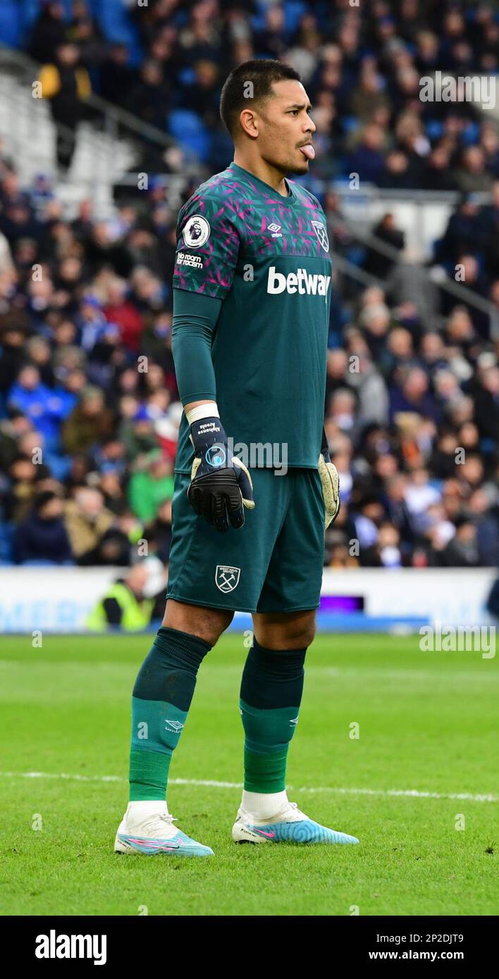 Brighton, UK. 04th Mar, 2023. Alphonse Areola Goalkeeper of West Ham ...