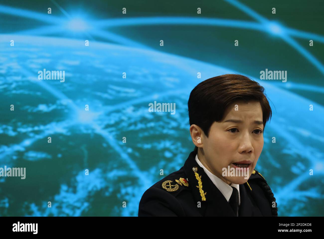 Commissioner of Customs and Excise Louise HO Pui-shan, attends the Hong ...