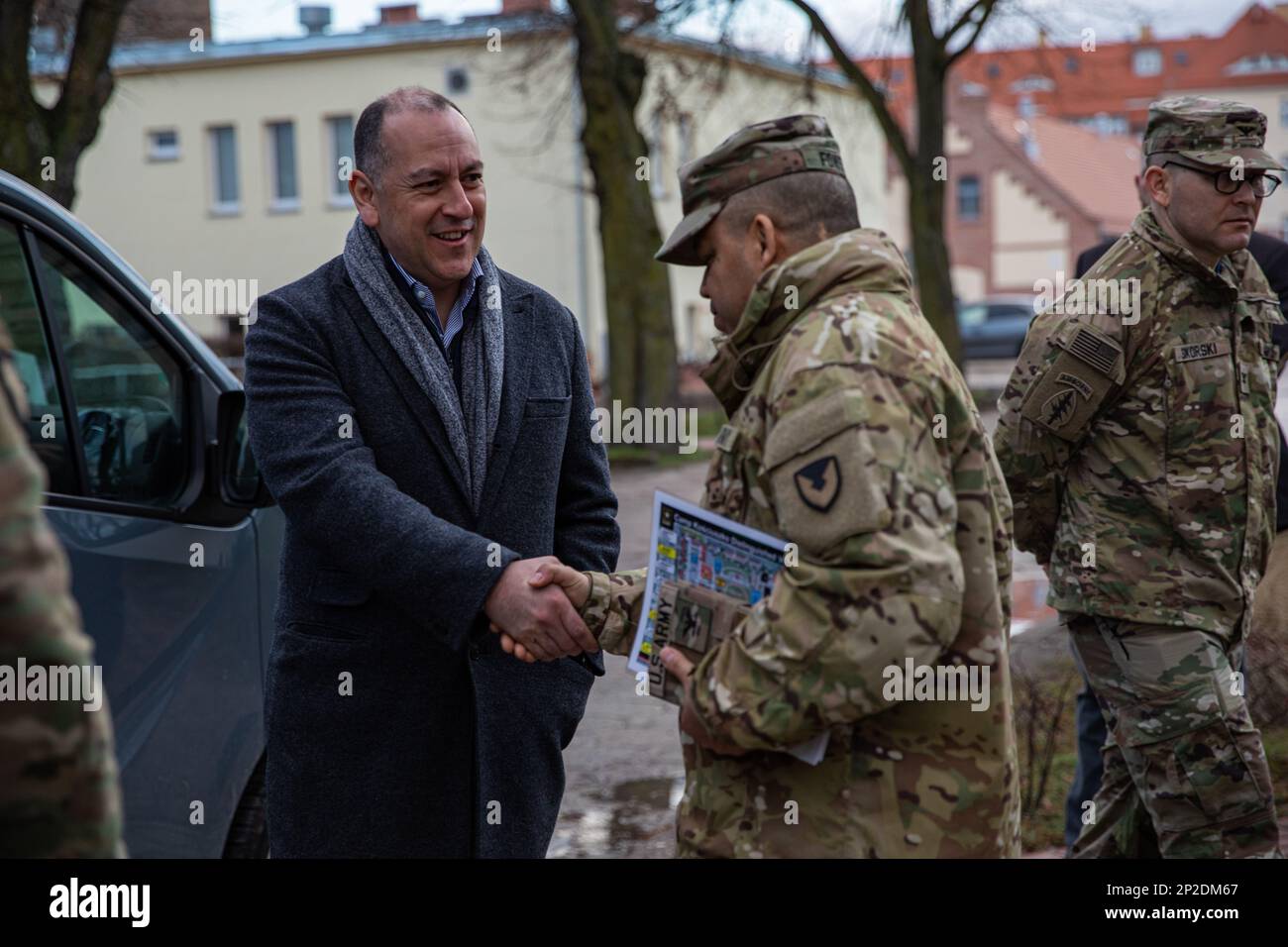 POZNAN, Poland-- U.S. Army Col. Jorge Fonseca, Area Support Group ...