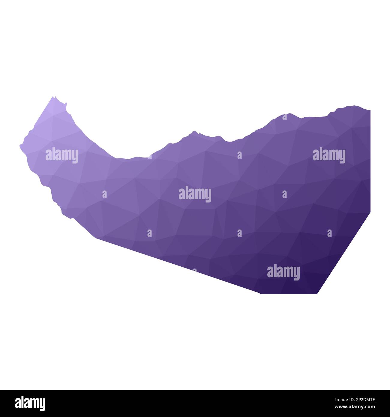 Somaliland map. Geometric style country outline. Gorgeous violet vector illustration Stock ...