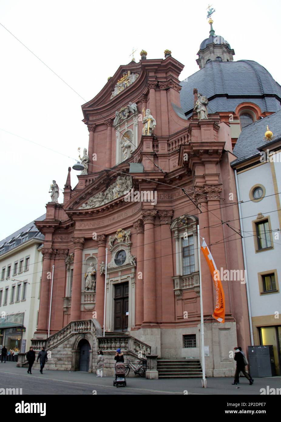 New Munster Collegiate Church, 18th-century Baroque west facade ...