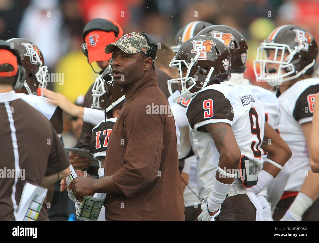 September 12 2015: Bowling Green head coach Dino Babers during a NCAA ...