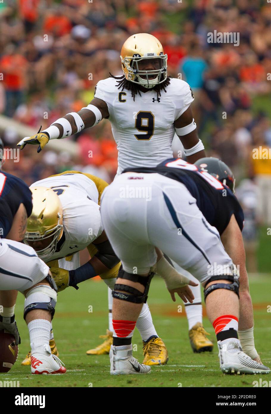 September 12 2015: Notre Dame Fighting Irish linebacker Jaylon Smith (9 ...