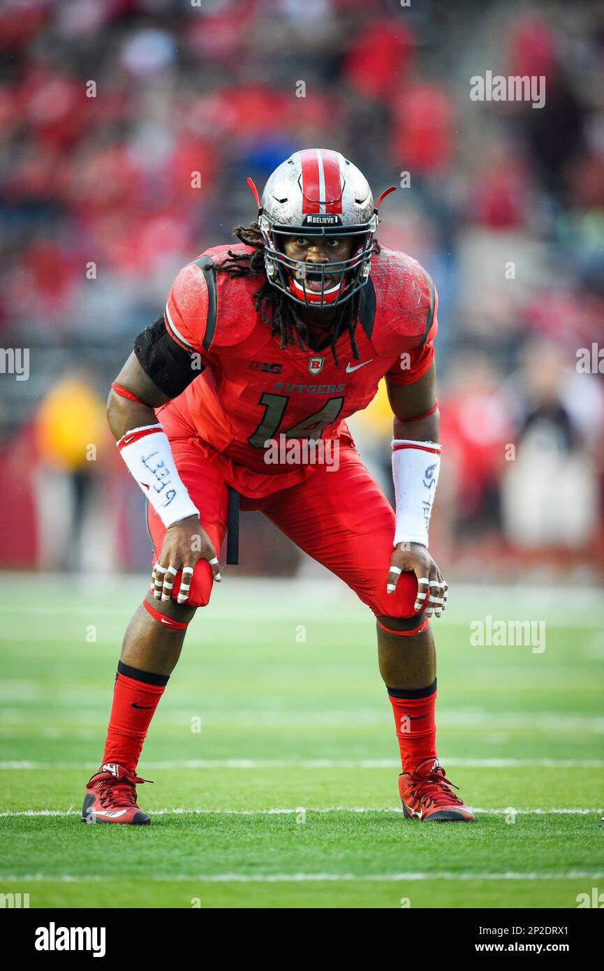 September 12, 2015: Rutgers Scarlet Knights linebacker Kaiwan Lewis (14 ...
