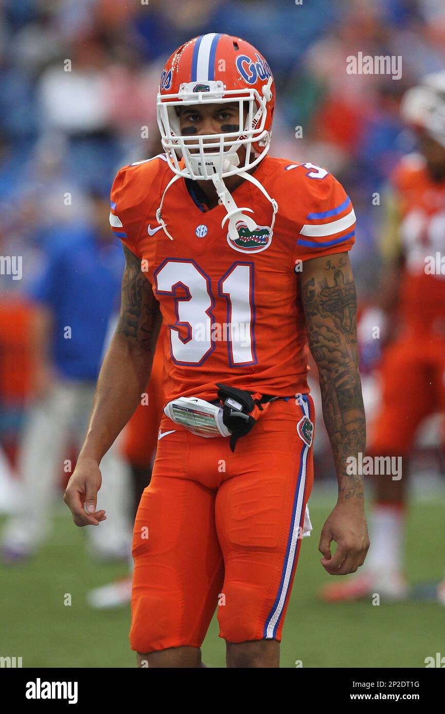 12 September 2015: Florida Gators defensive back Jalen Tabor (31 ...