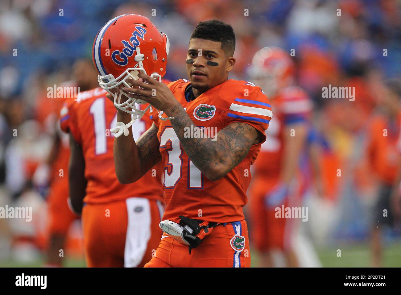 12 September 2015: Florida Gators defensive back Jalen Tabor (31 ...
