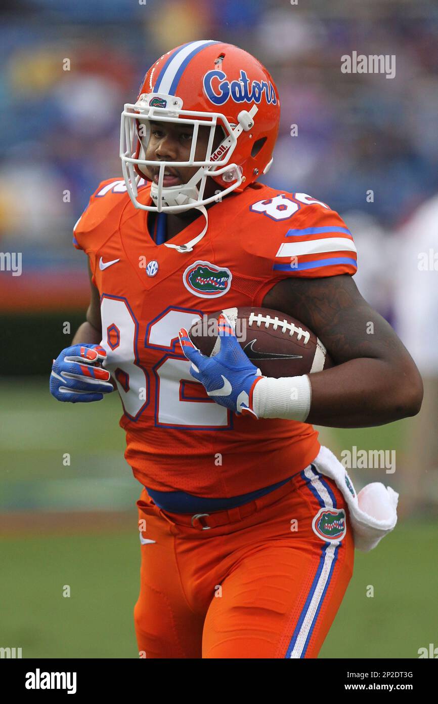 12 September 2015: Florida Gators tight end Moral Stephens (82) during ...