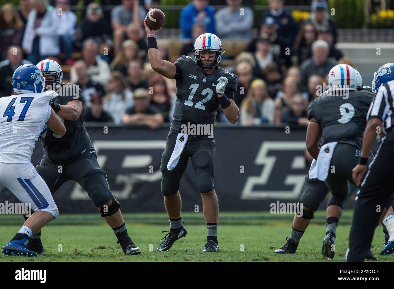 September 12, 2015: Purdue University quarterback Austin Appleby (12 ...